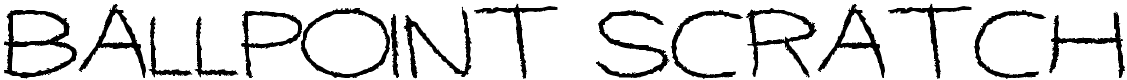 Ballpoint Scratch Fonte | Visualizar