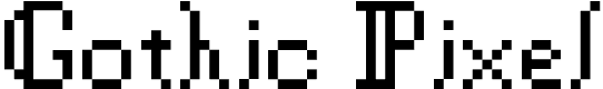 Gothic Pixel Fonte | Visualizar